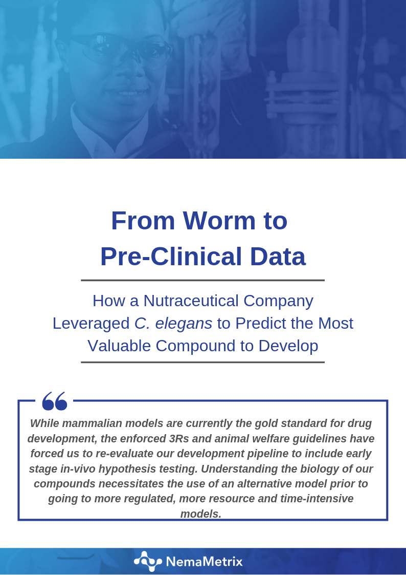 From Worm to Pre-Clinical Data